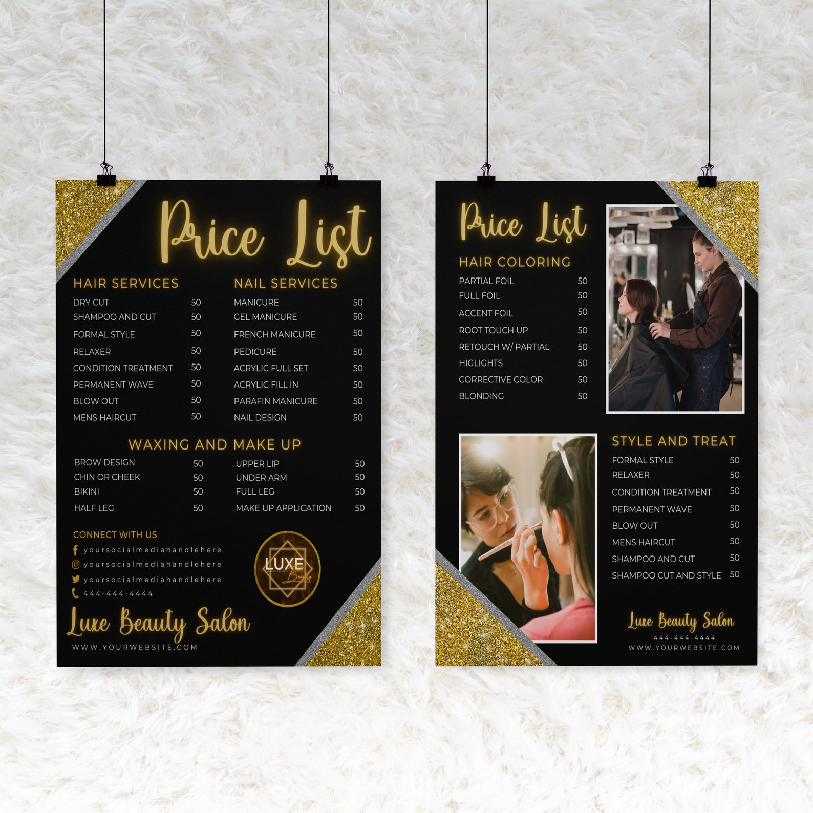 DIY Price List Template Small Business Printable Pricing - Etsy UK