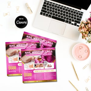 DIY Nail Class Flyer, Nail Training Flyer, Nail Tech Flyer, Nail Course ...