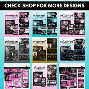 Acuity Scheduling Canva Template, Booking Site for Lash Techs Hair ...