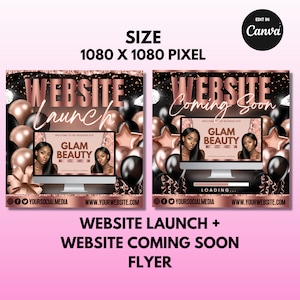 Website Launch Flyer - DIY Opening New Website Coming Soon - Site ...