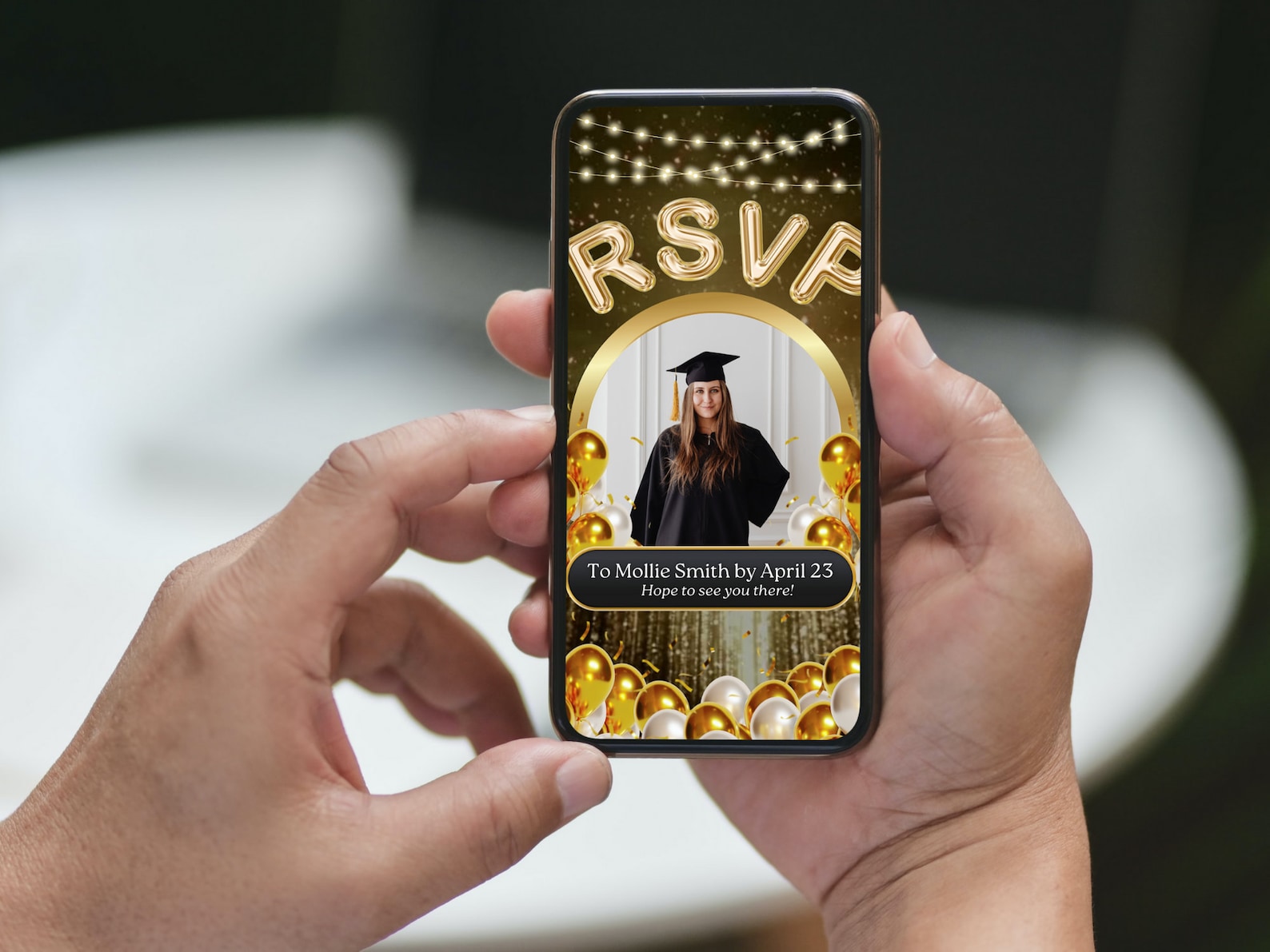 Electronic Graduation Invitation Animated Grad Announcement - Etsy