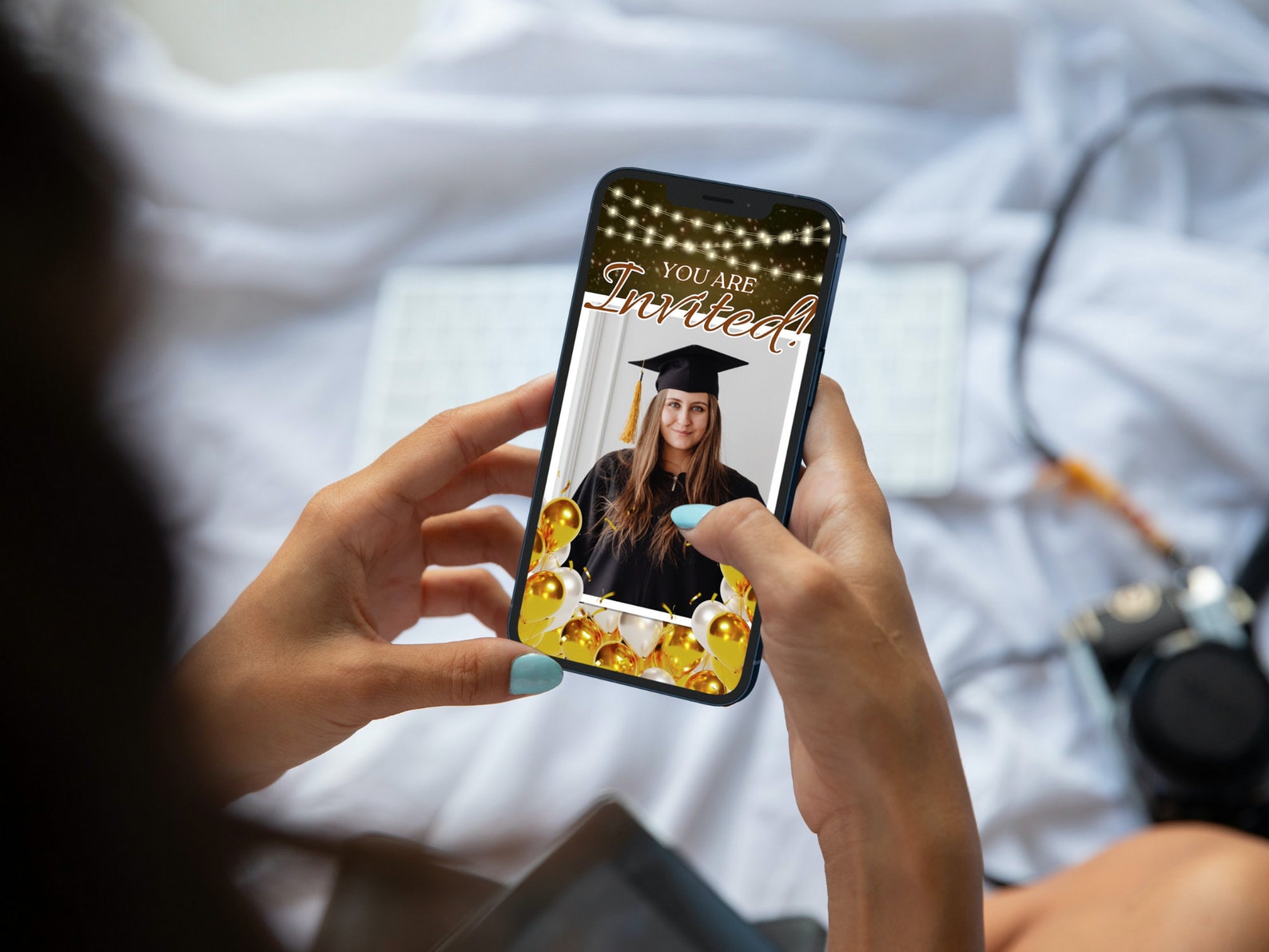 Electronic Graduation Invitation Animated Grad Announcement - Etsy