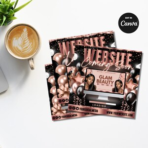 Website Launch Flyer - DIY Opening New Website Coming Soon - Site ...