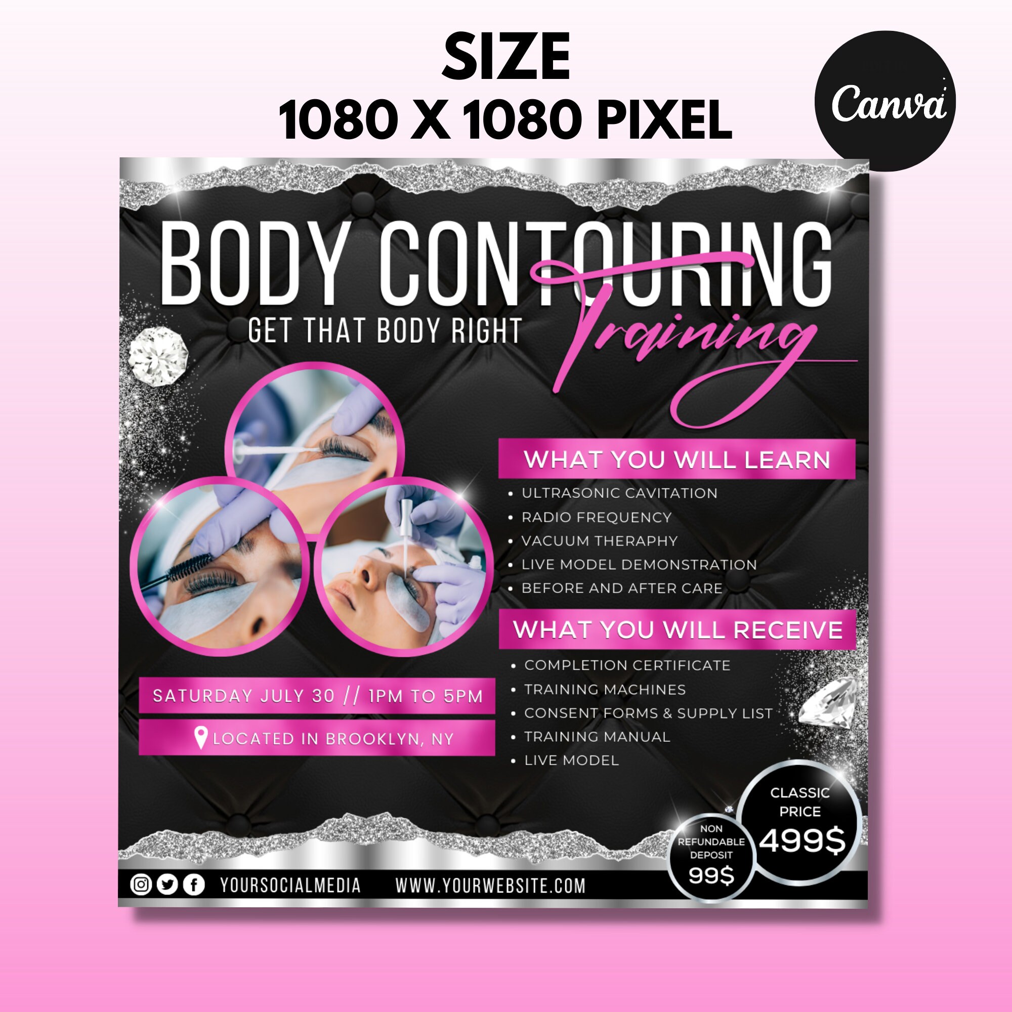 DIY Body Contouring Training Flyer Body Sculpting Body Spa - Etsy