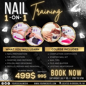 DIY Nail Class Flyer Nail Training Flyer Nail Tech Flyer - Etsy