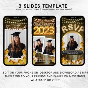 Electronic Graduation Invitation, Animated Grad Announcement, Grad ...