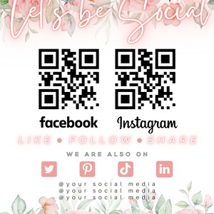 EDITABLE QR Code Sign Template Scan to Pay Sign Printable - Etsy