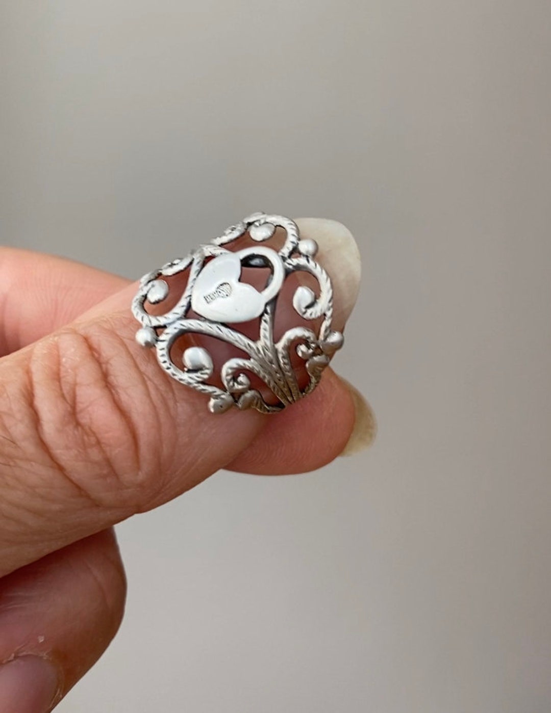 Sterling Silver Ring, Vintage Jewelry, Art Deco Ring, Gift From Ukraine ...