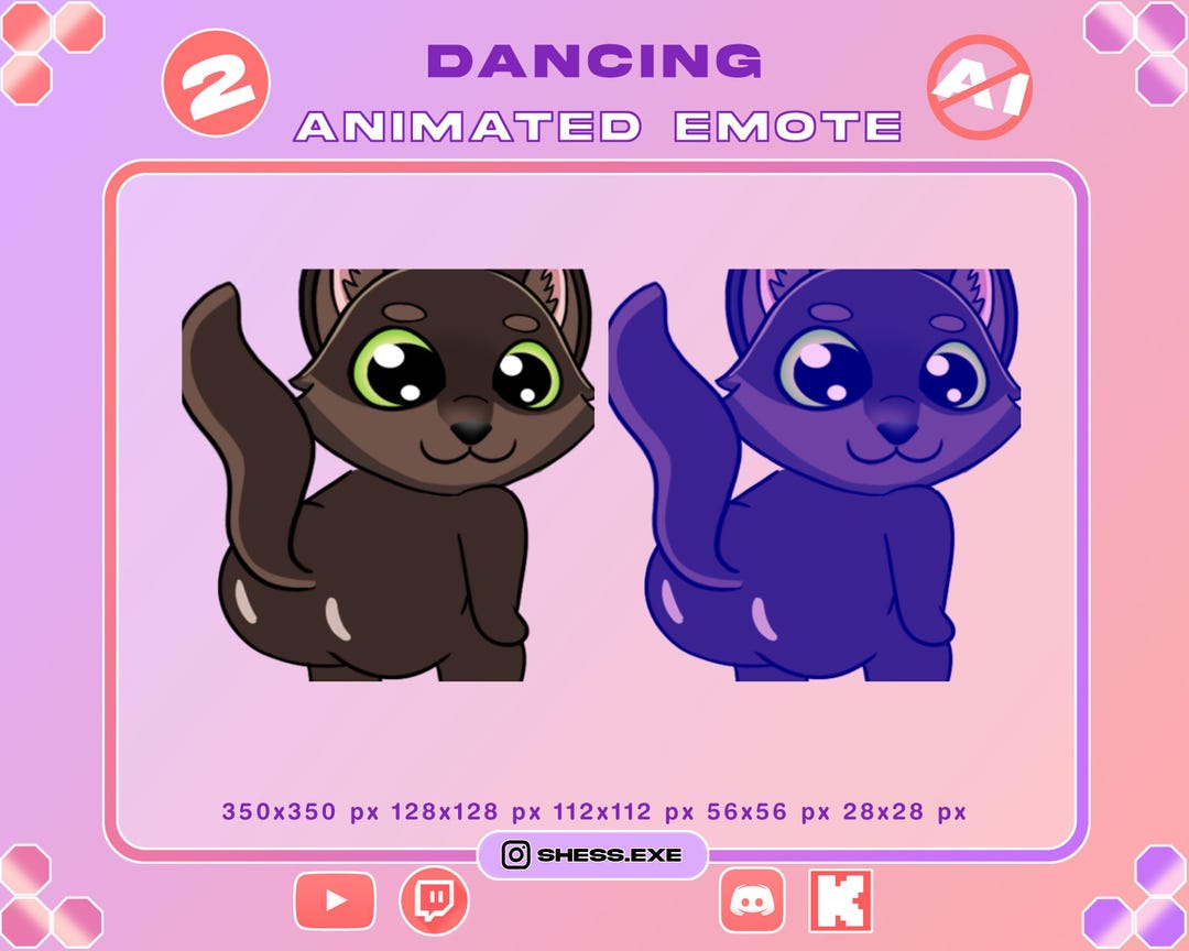 Animated Dancing Black Wolf Emotes – 2 Versions Available / Twerk / for ...