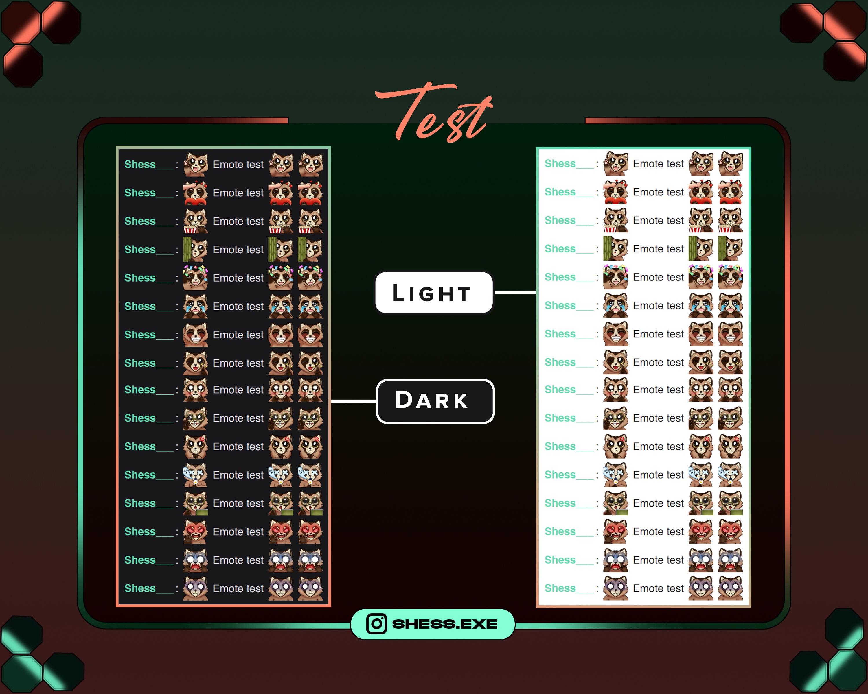 Pack 16 Emotes / Pack Tanuki Emote - Etsy