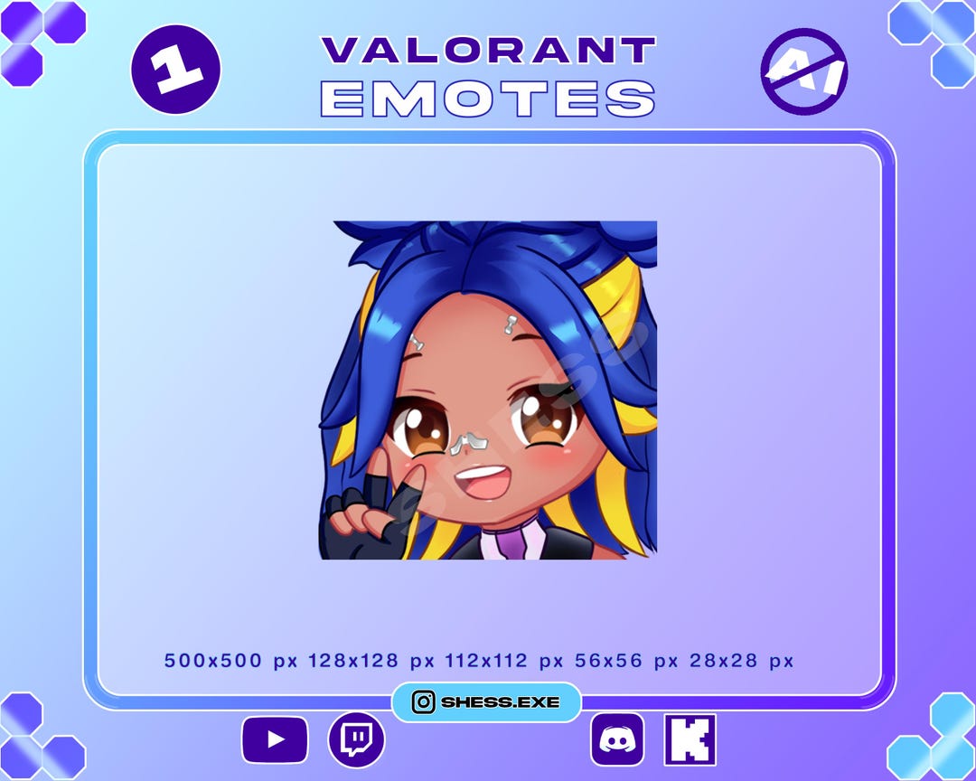 Neon Hey Emote / Valorant Emote / Twitch Emote / Discord Emote ...
