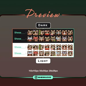 Pack 16 Emotes / Pack Tanuki Emote - Etsy