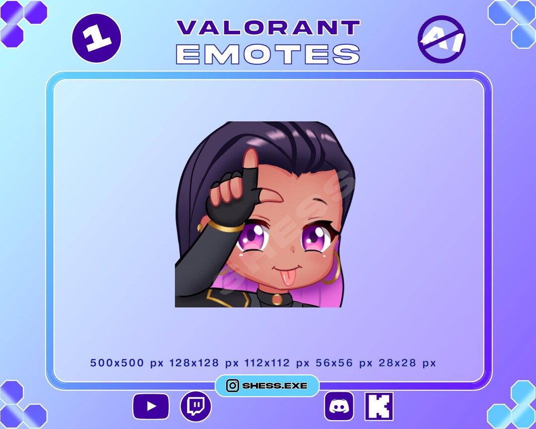 Reyna Loser Emote / Valorant Emote / Twitch Emote / Discord Emote ...