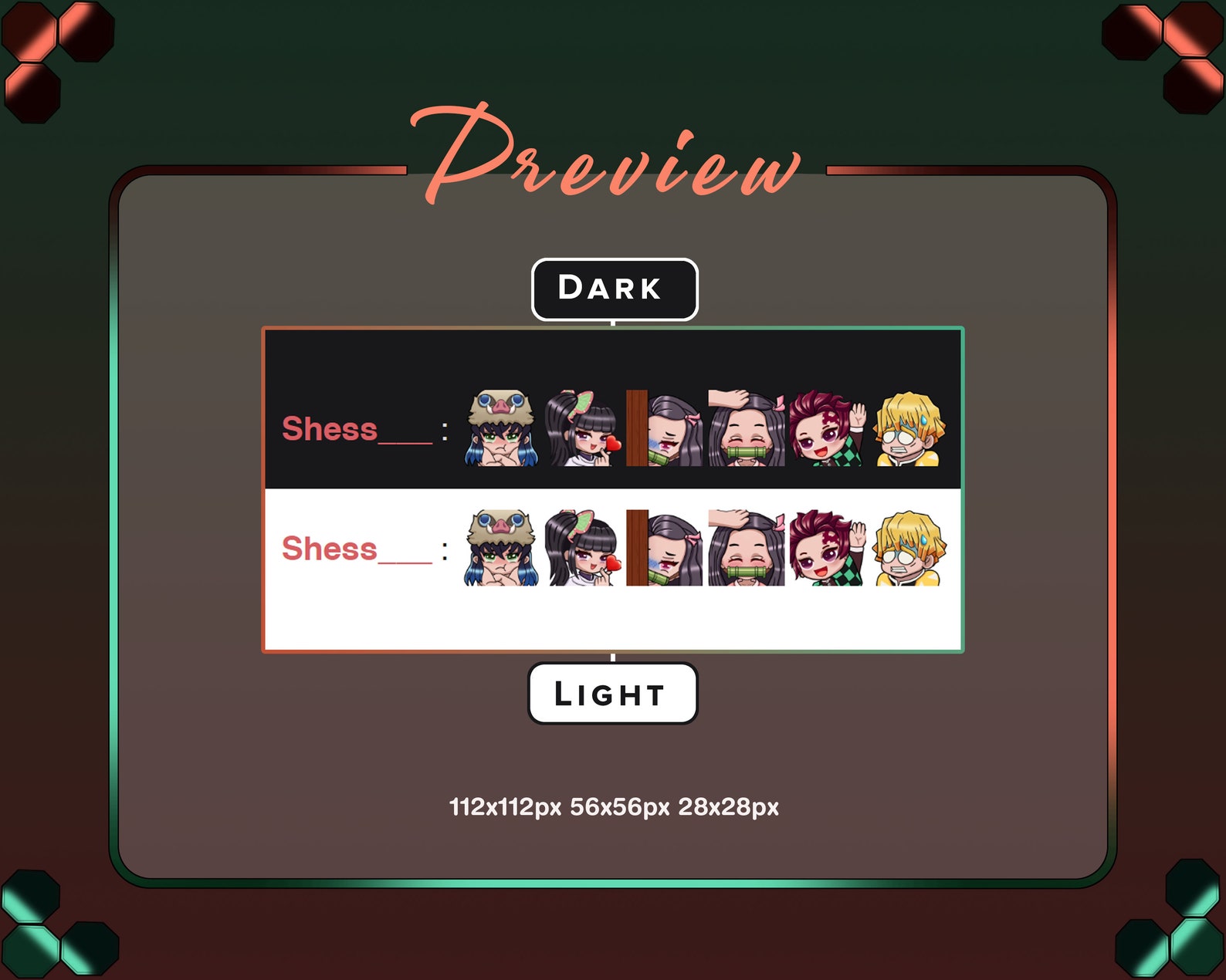 Pack 6 Emotes / Anime Emote / Manga Emote - Etsy