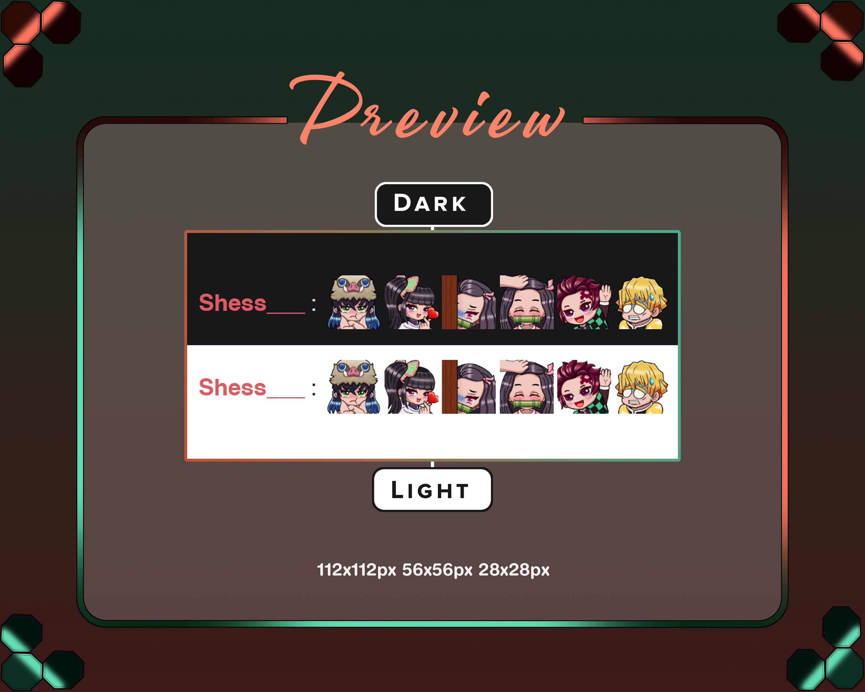 Pack 6 Emotes / Anime Emote / Manga Emote - Etsy