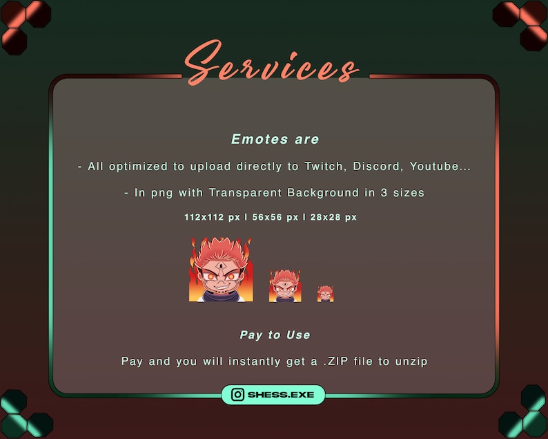 Pack 6 Emotes / Anime Emote/ Manga Emote - Etsy