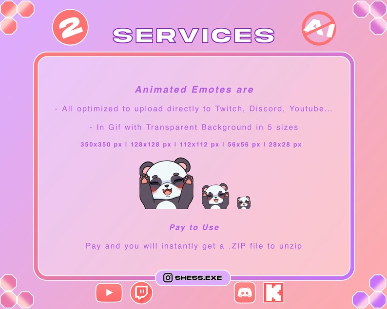 Animated Dancing Panda Emotes – 2 Versions Available / Caramel Dansen ...