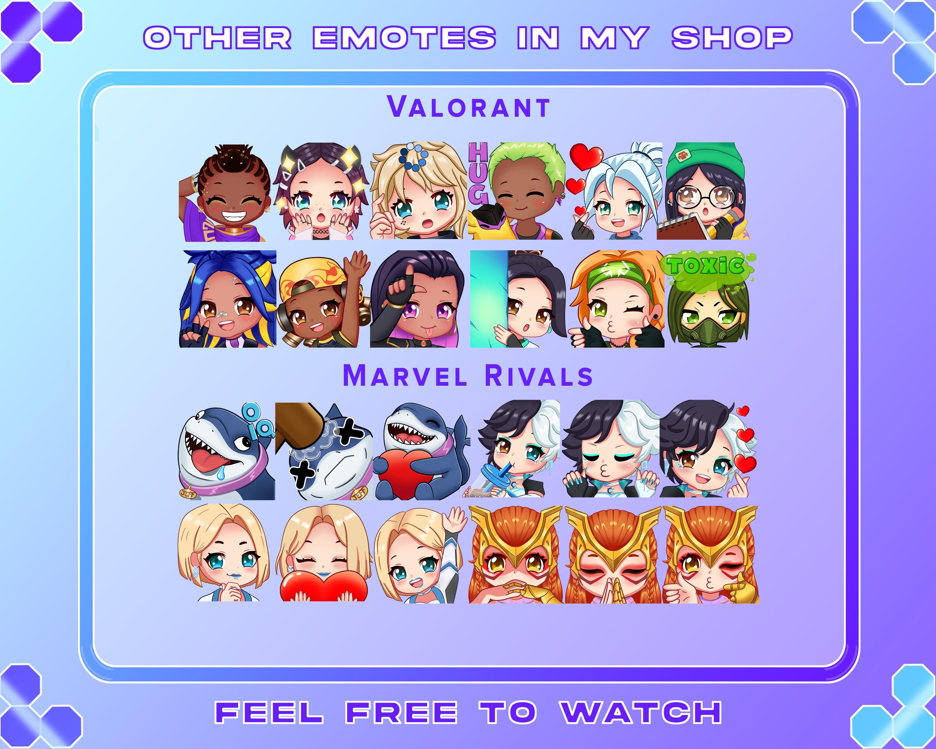 Gambit Emotes / Marvel Rivals Emote for Twitch, Discord, Youtube, Kick ...