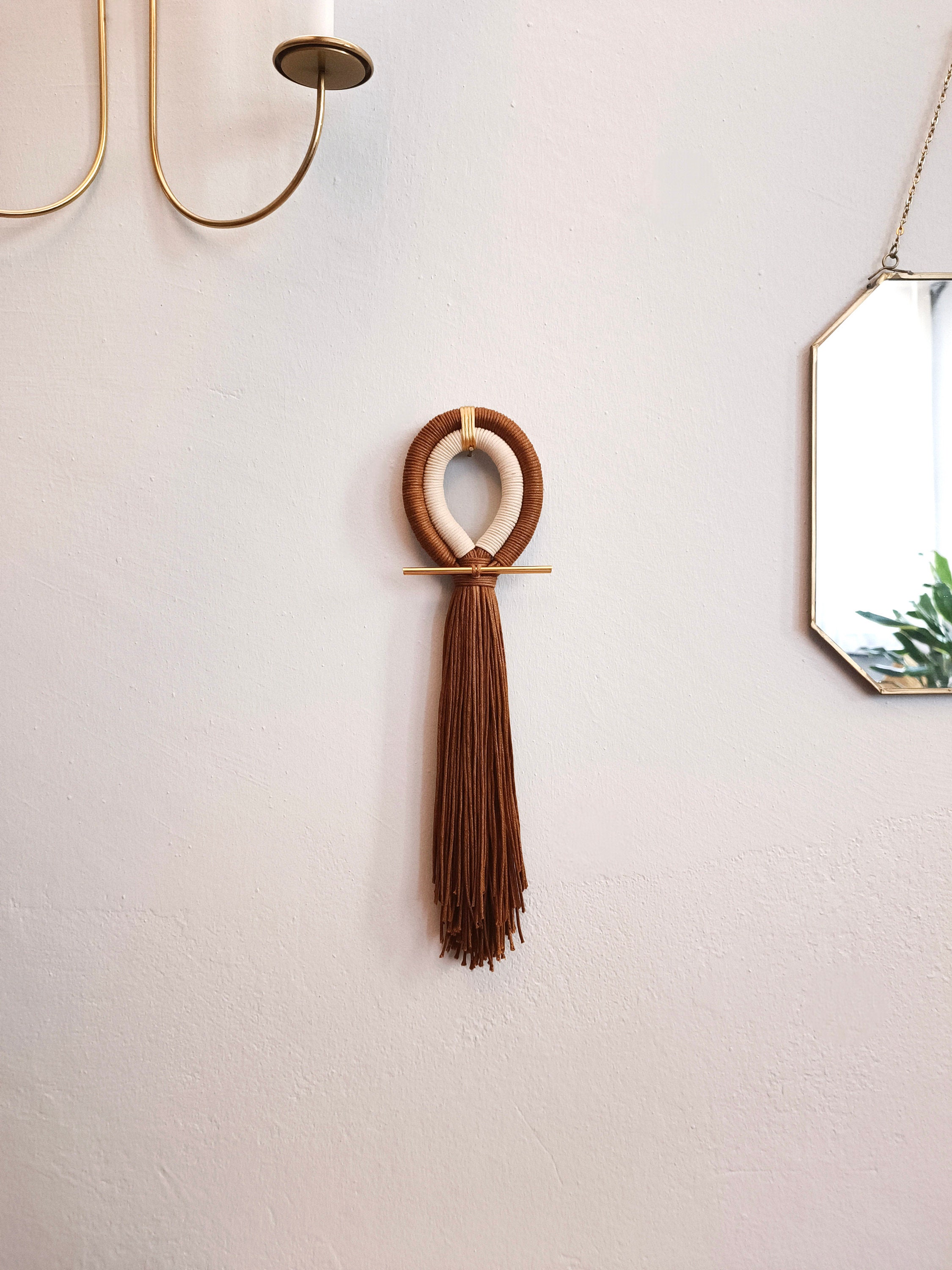 Nil Wall Charm Ankh Symbol the Key of Life Wall Hanging Tassel Door ...
