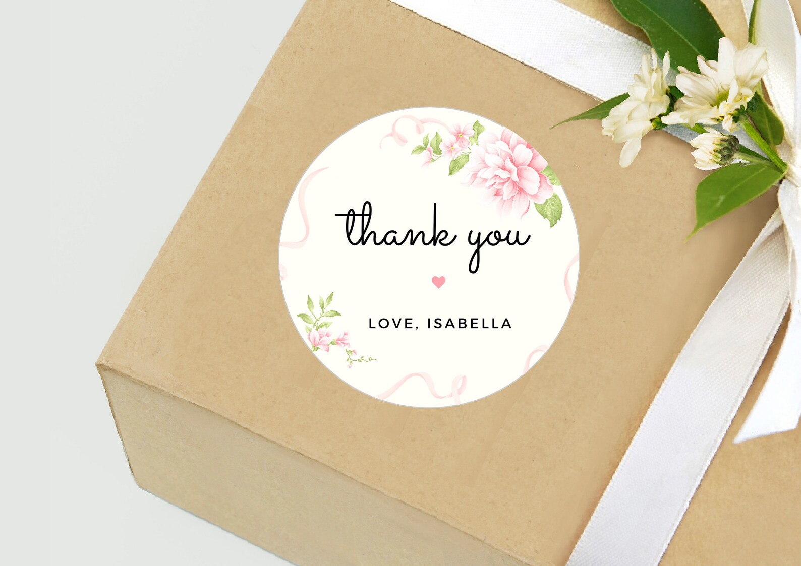 Personalized Wedding Birthday Thank You Tags, Favor Stickers, Custom ...