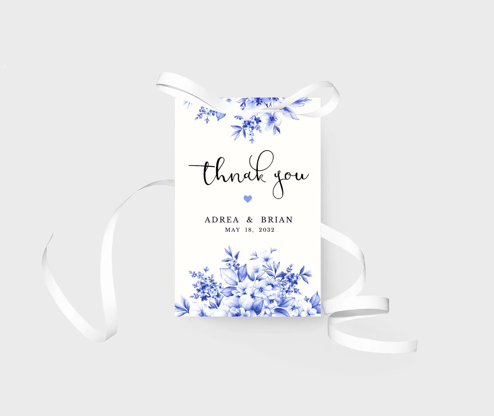 Personalized Wedding Birthday Thank You Tags, Custom Name Gift Tags ...