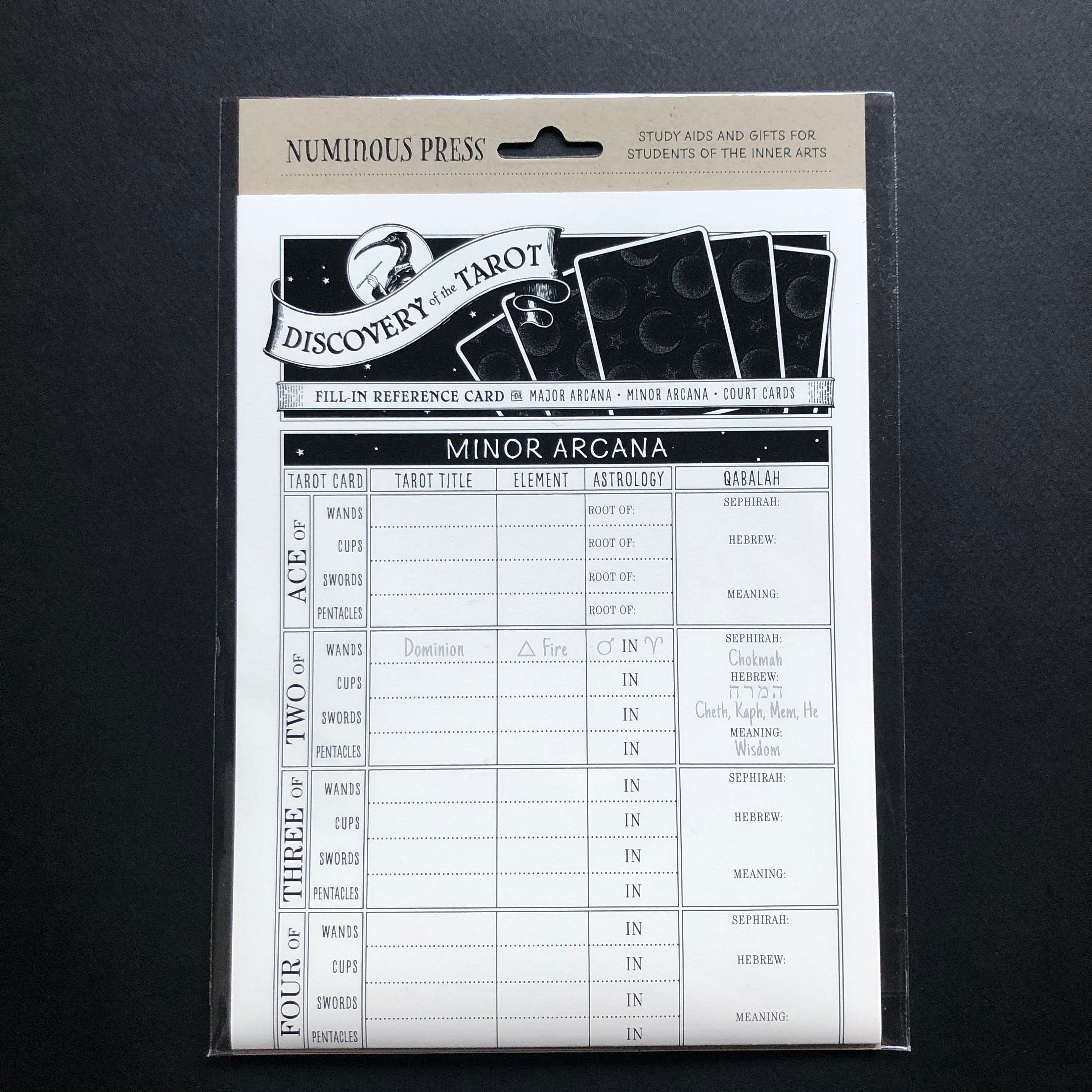 Tarot DIY Reference Card - Etsy