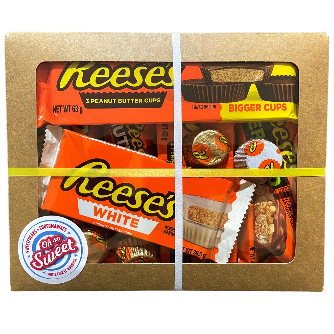 Reese's Peanut Butter Chocolate Gift Box - 10 Piece Candy Hamper - Etsy UK