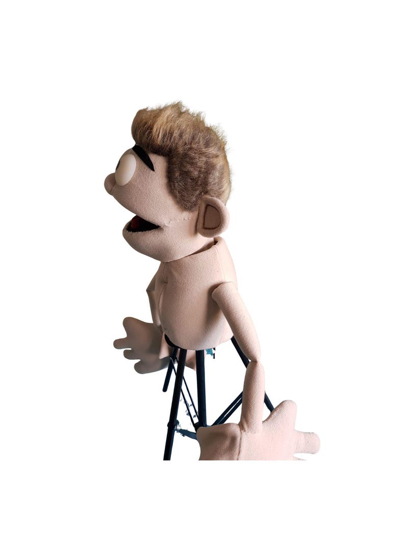 Human Looking Live Hand Puppet With Hair - Etsy