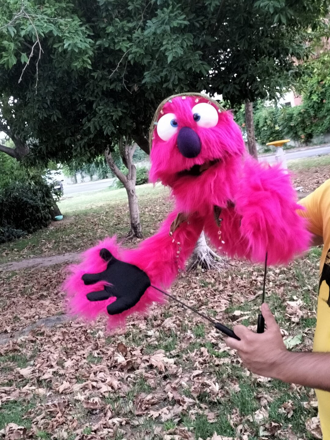 Puppet Pink Puppet Professional Puppet Character Puppet - Etsy