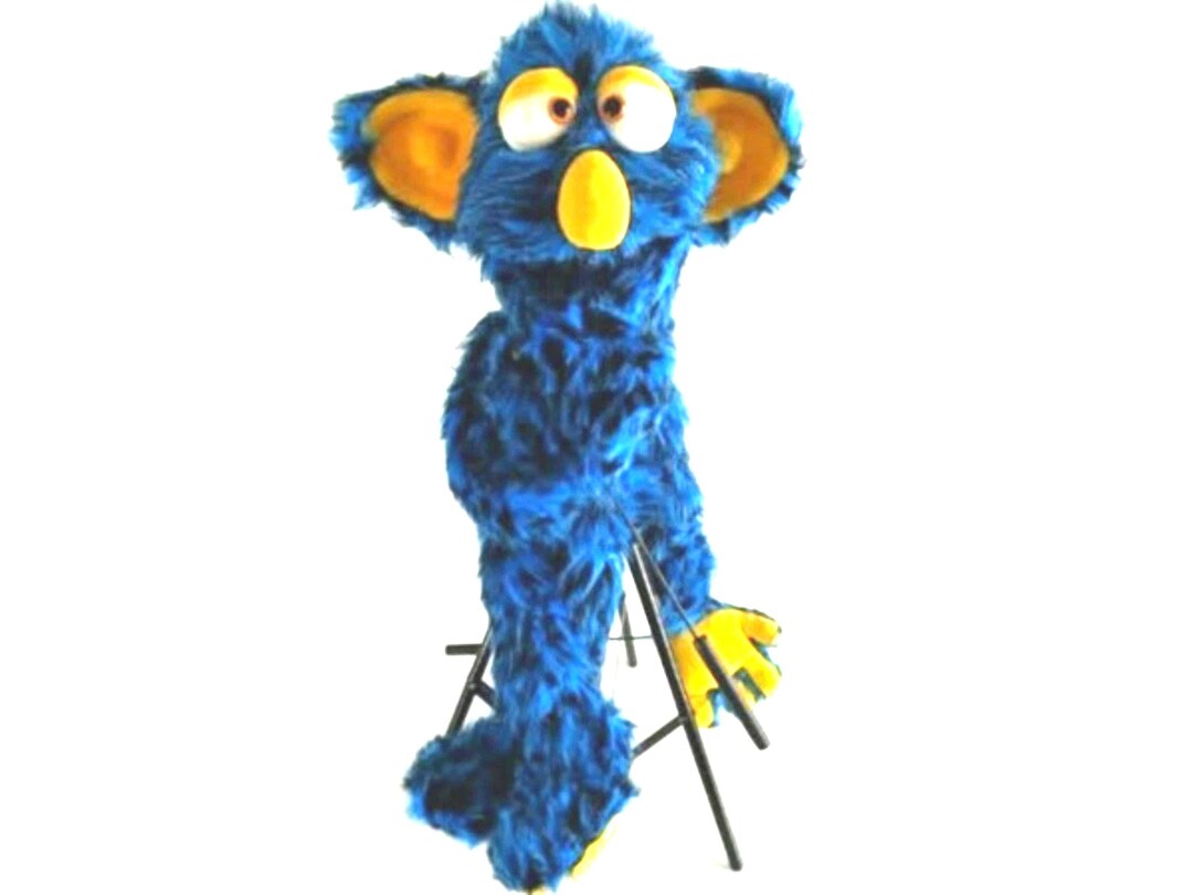Blue Big Hand Puppet With Monster Ears and Removable Legs. - Etsy