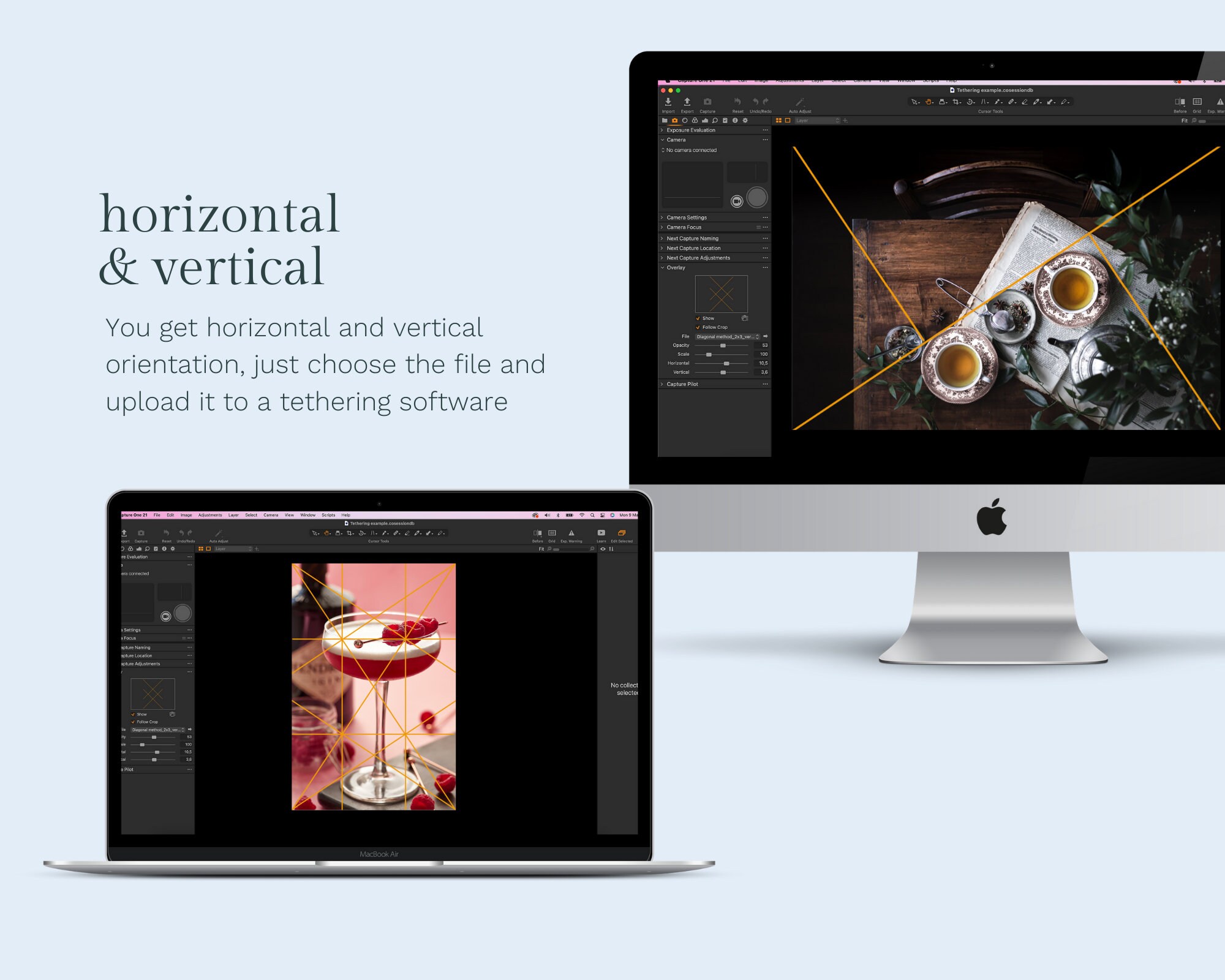 Digital Composition Overlays for Tethering and Cropping Images ...