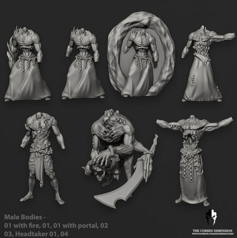 Cursed Warp Warriors – Cursed Elves by Edge Miniatures - Etsy