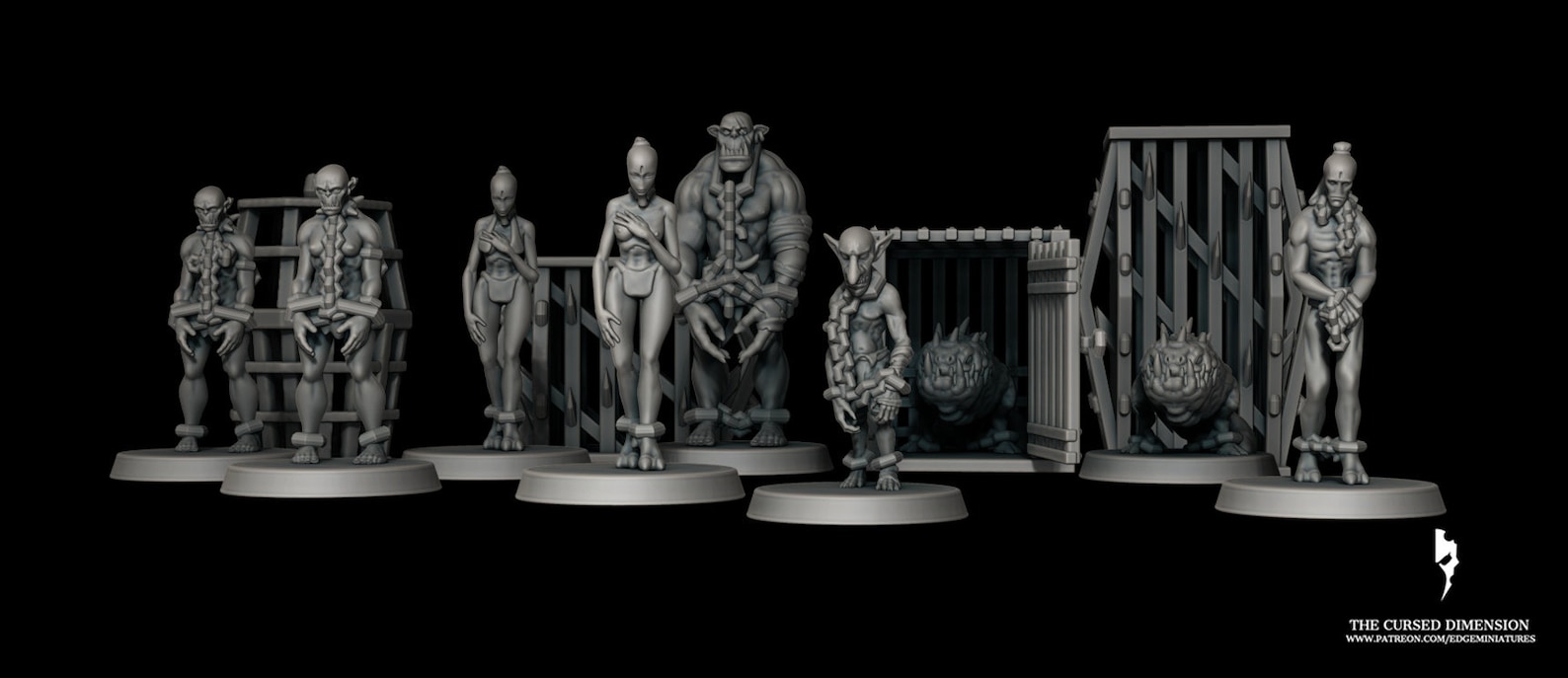 Alien Slaves/captives by Edge Miniatures - Etsy