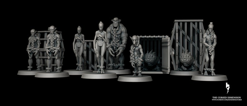 Alien Slaves/captives by Edge Miniatures - Etsy