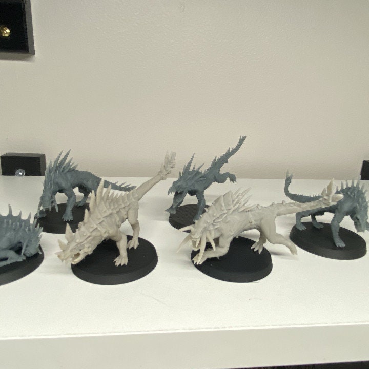 Demon Dogs Beasts Cursed Elves by Edge Miniatures - Etsy