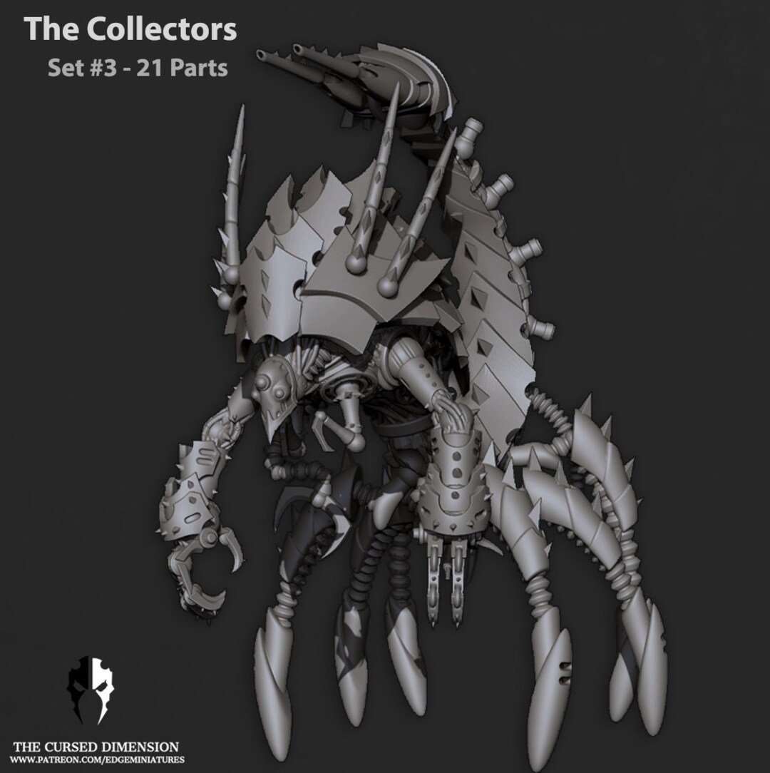 The Collector Set 3, 21 Poseable Parts Cursed Elves by Edge Miniatures ...