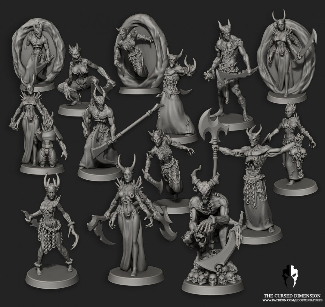 Cursed Warp Warriors – Cursed Elves by Edge Miniatures - Etsy