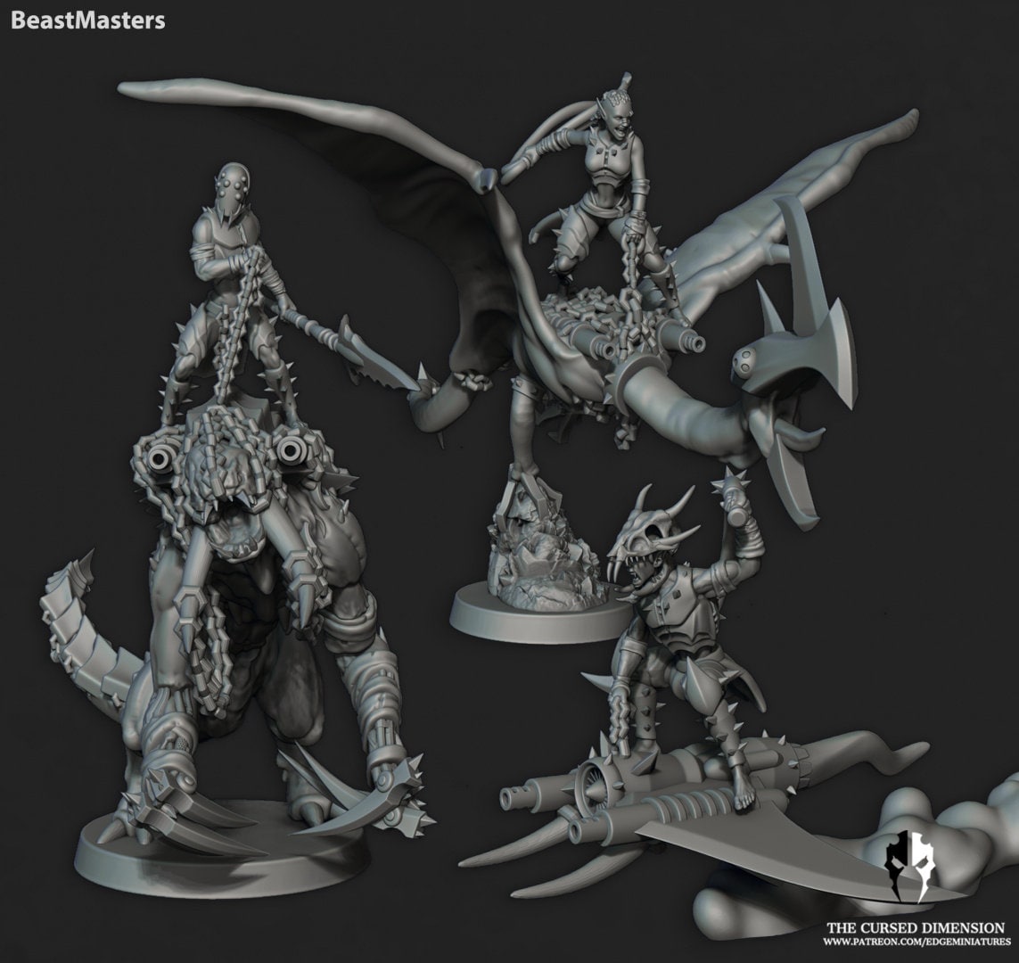 Beastmasters - Beasts - Cursed Elves Edge Miniatures - Etsy Australia