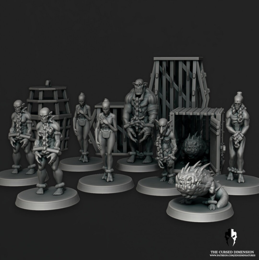 Alien Slaves/captives by Edge Miniatures - Etsy UK