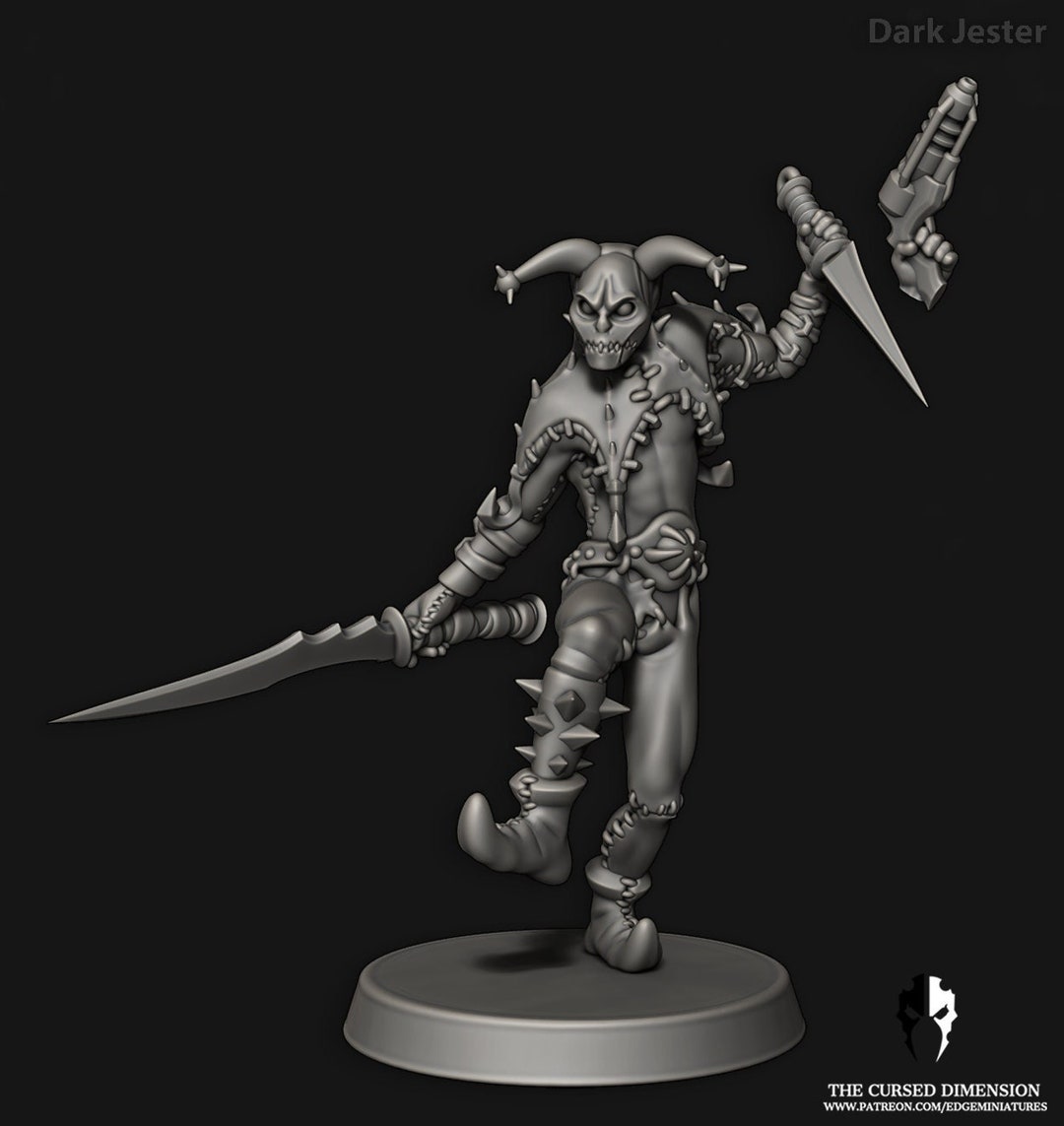 The Cursed Dimension: Dark Jester by Edge Miniatures - Etsy