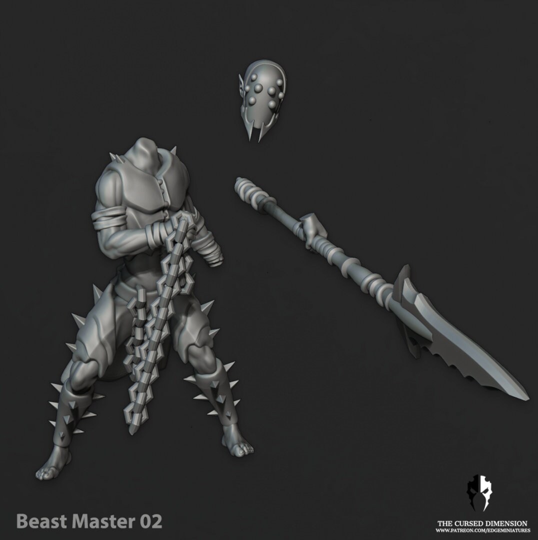 Beastmasters - Beasts - Cursed Elves Edge Miniatures - Etsy Australia