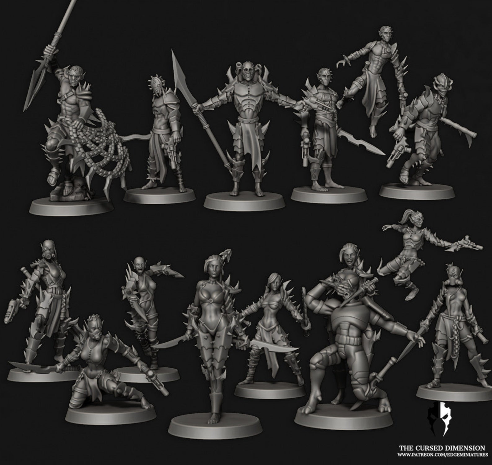 Arena Warriors/gladiators – Cursed Elves by Edge Miniatures - Etsy