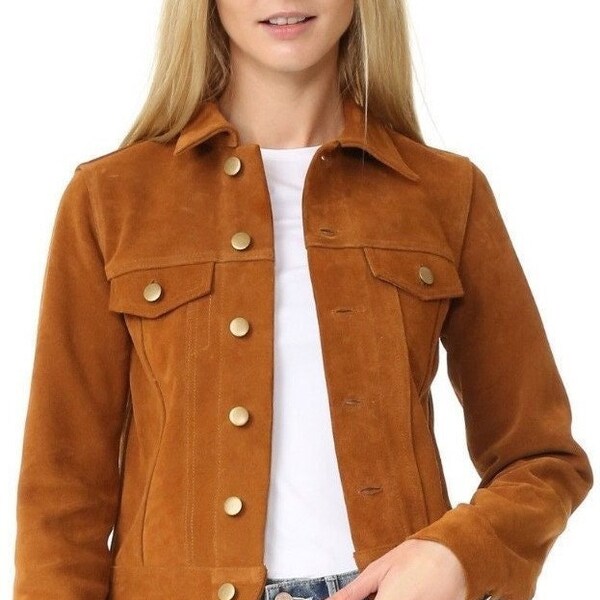 Real Suede Womans Jacket - Etsy