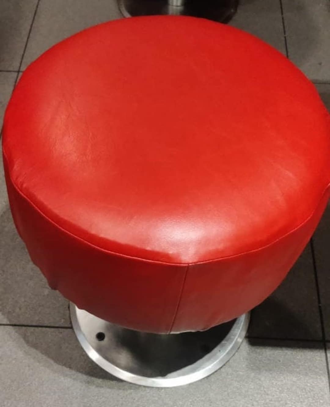 Noorani Leather RED Bar STOOL Cover | Elastic Patio Bistro Stool Cover ...