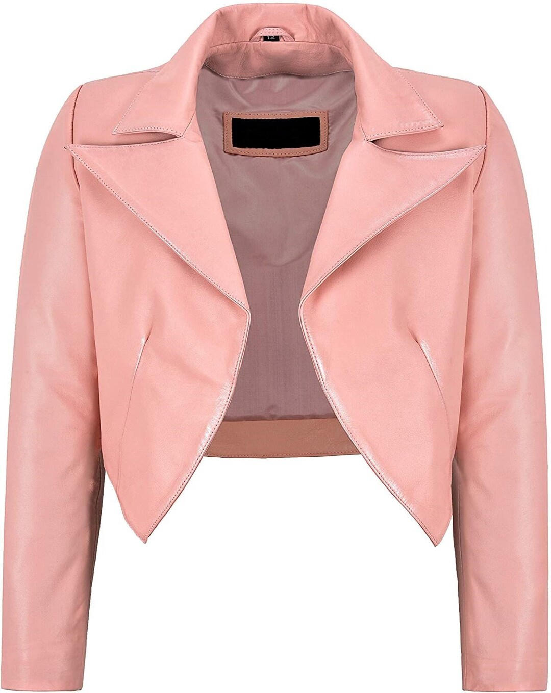 PINK LEATHER JACKET Women, Real Leather Jacket, Casual Biker Leather ...