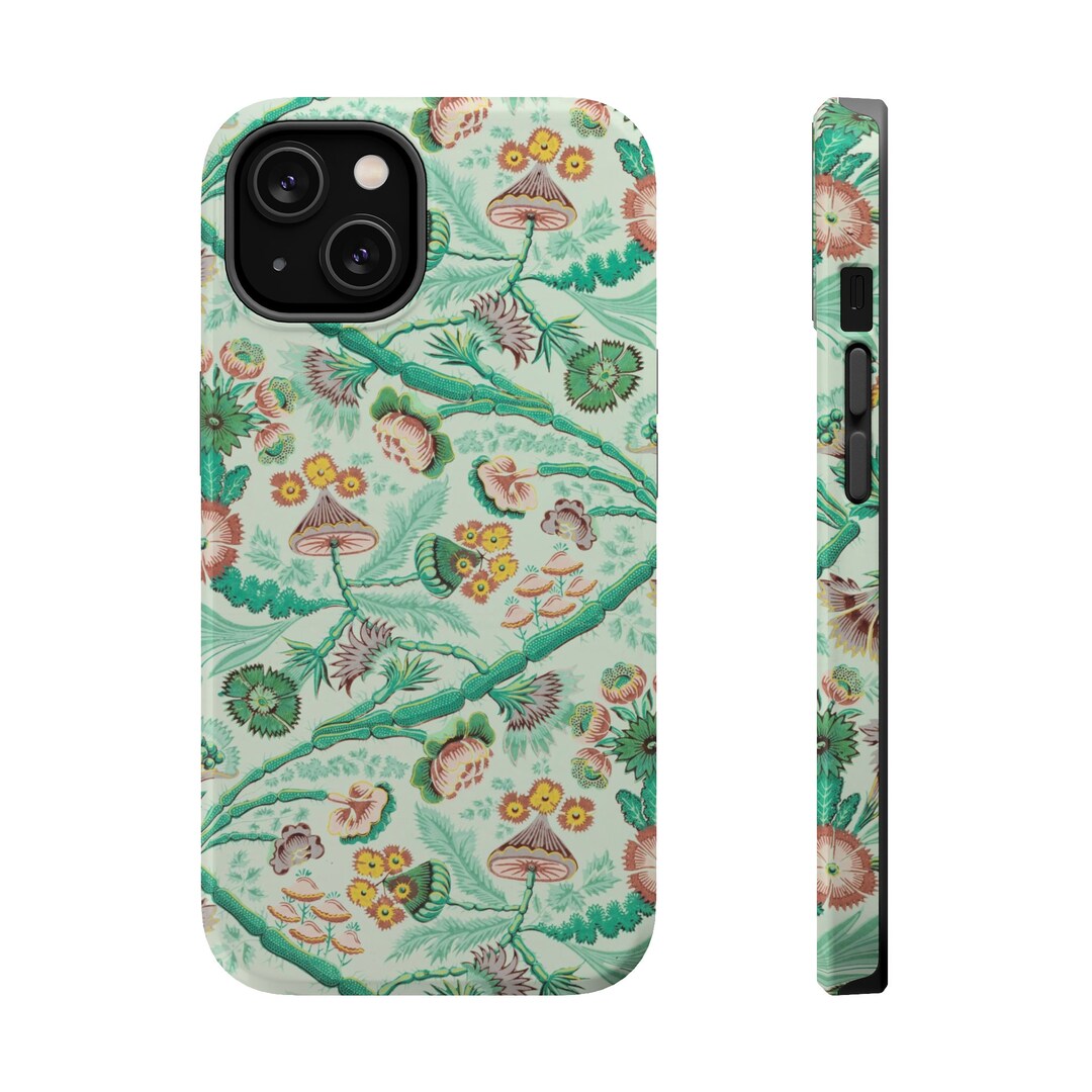 Zany Alice in Wonderland Turquoise Mushroom Magsafe Tough iPhone Case ...