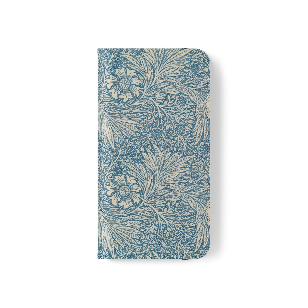 Coastal Blue and White Vintage Marigolds Flip Phone Case, Android ...