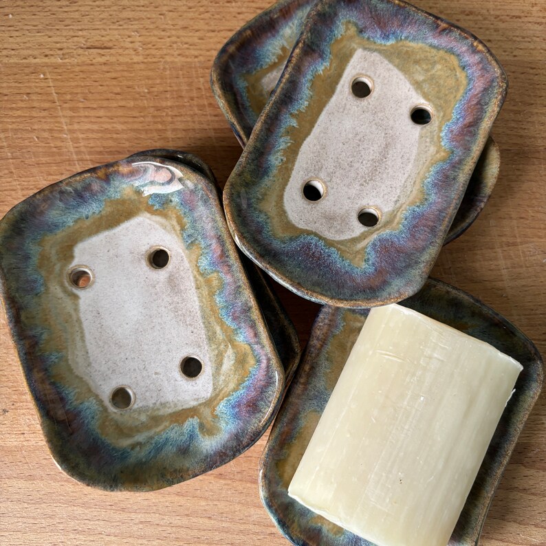 Handmade Ceramic Soap Dish, Rectangular Soap Dish, Unique Ceramic Soap ...
