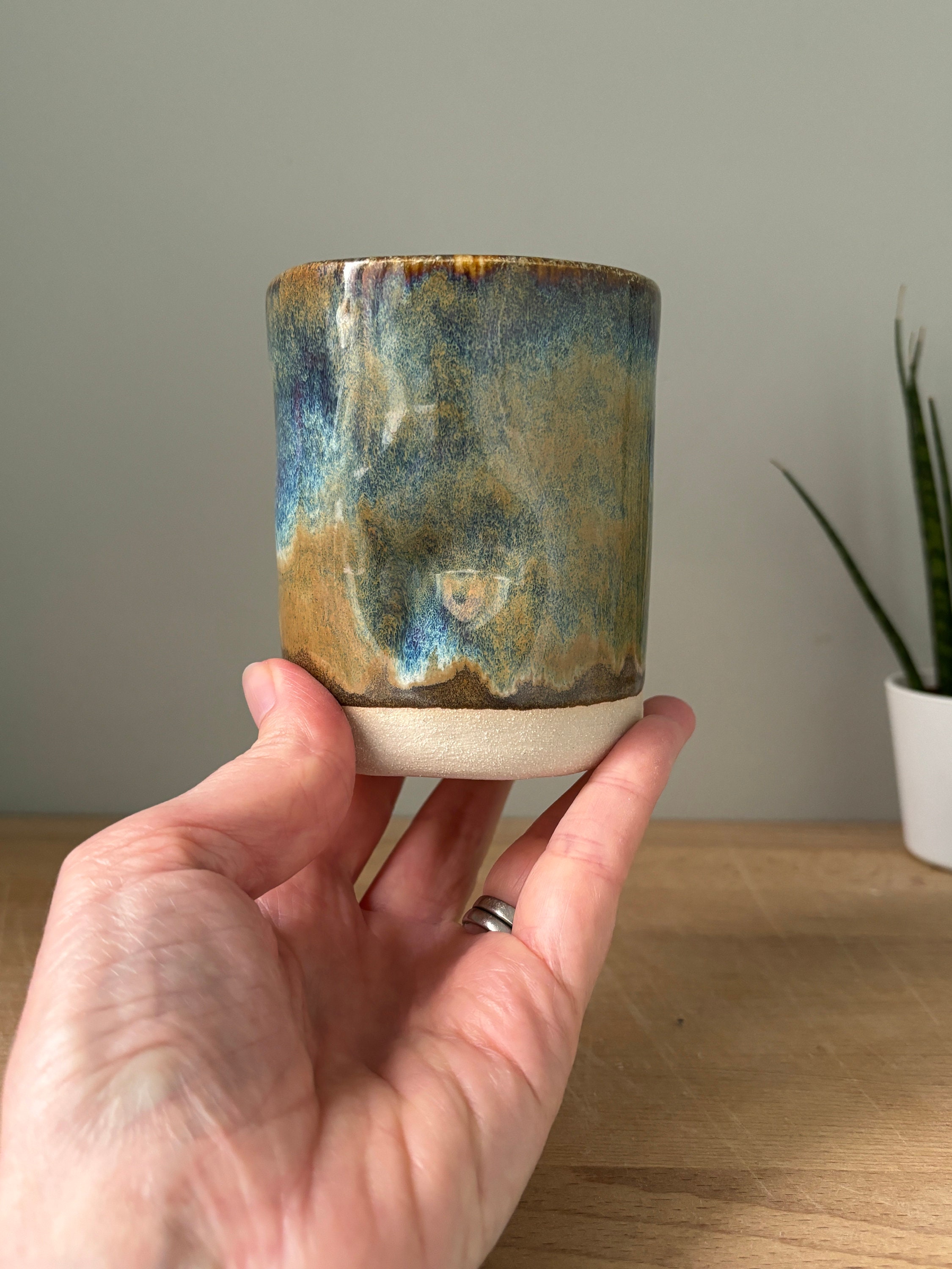 Handmade Ceramic Dimple Mug, Thumb Print Mug, Ceramic Tumbler - Etsy