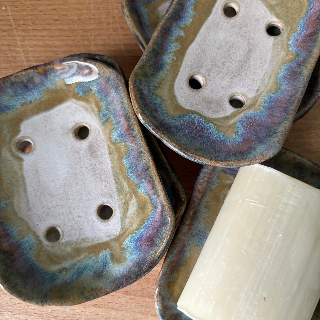 Handmade Ceramic Soap Dish, Rectangular Soap Dish, Unique Ceramic Soap ...